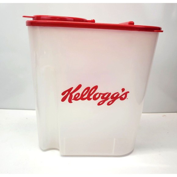 Kellogg'S | Kitchen | Kelloggs Cereal Storage Container Red Lid Vintage 996 Dispenser Fresh ...